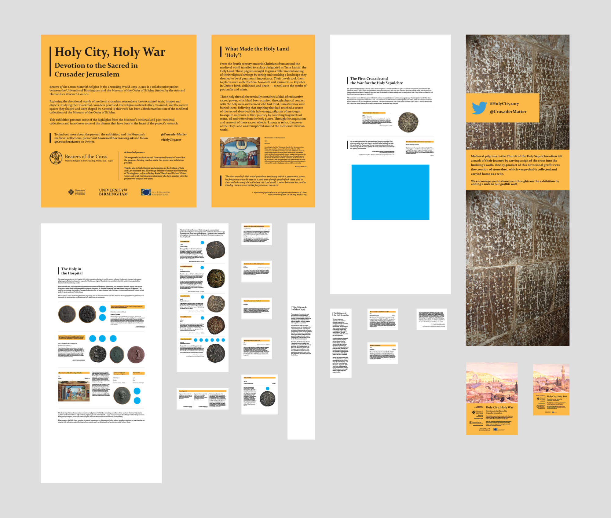 Designing graphic layouts for an exhibition - Museum of the Order of St ...
